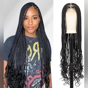 Gloge Store | Hair | Hd Full Lace 36 Inch Box Braided Wigs Box Braid ...